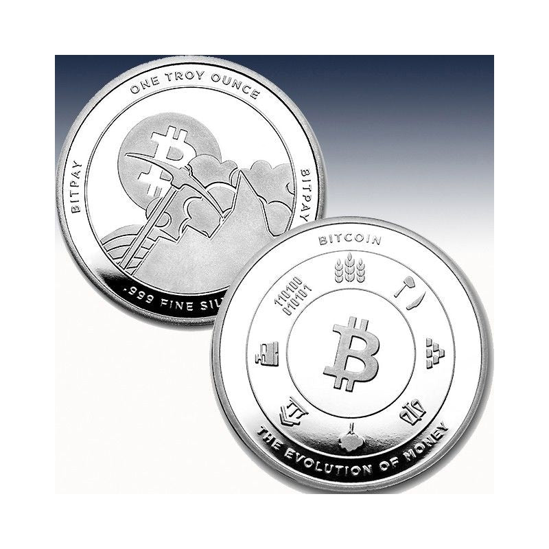 BitPay 1 oz Fine .999 Silver Bitcoin Round Coin – Shopinc